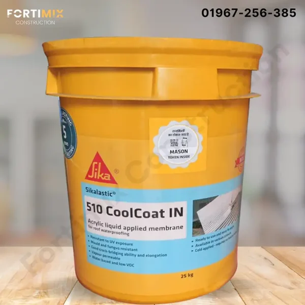 Sikalastic-510 Cool Coat IN | Reflective Waterproof Roof Coating